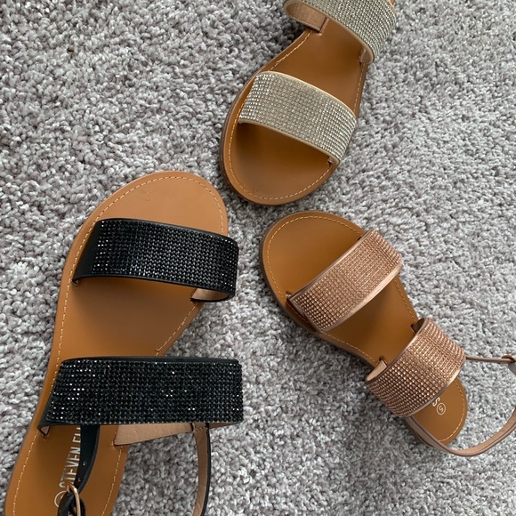 Shoes | Diamond Studded Sandals | Poshmark